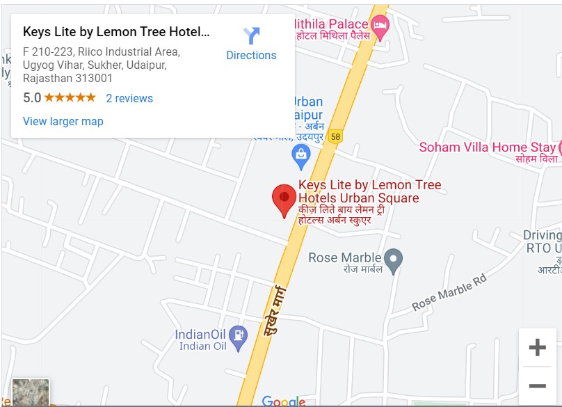 Hotels near Udaipur Railway station | Keys Lite By Lemon Tree Hotels ...